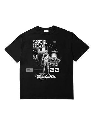 Students t-shirt Spiritual Health Club - Noir