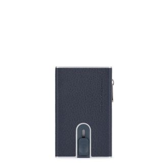 Piquadro Compact wallet avec syst&egrave;me coulissant - Homme - Accessoires - Bleu - Taille: ONE Size