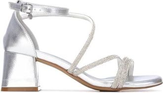 Xti Sandale Femme Argent - Chaussures confortables et polyvalentes - Mode d&eacute;contract&eacute;e - Mod&egrave;le 14534104 (Taille38)