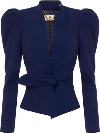 Elisabetta Franchi Femme, Vestes, Bleu, Taille: 42 FR Elisabetta Franchi Vestes Femme