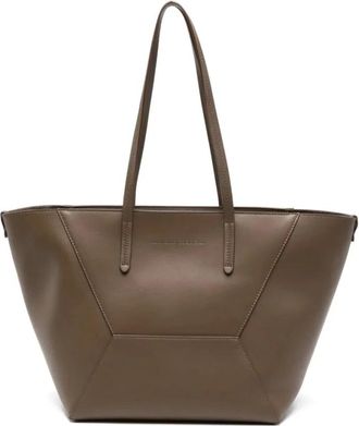 Brunello Cucinelli Femme, Sacs, Brun, Taille: ONE Size BC Duo Tote Bag