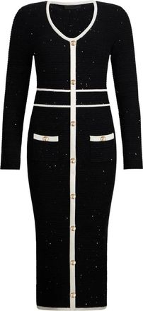 Liu Jo Femme, Robes, Noir, Taille: 40 FR Abito in lurex