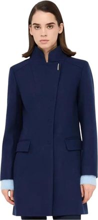 Liu Jo Femme, Manteaux, Bleu, Taille: 38 FR Cappotto TS.Elegance