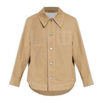 Ami Homme, Vestes, Brun, Taille: M Veste en jean avec poches