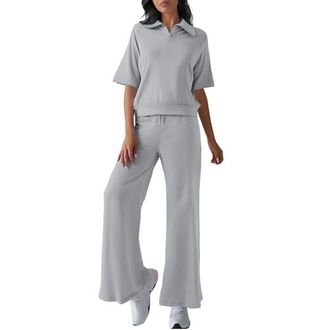 Generic Ensemble de surv&ecirc;tement d&eacute;contract&eacute; et tendance avec pantalon long, tenue deux pi&egrave;ces pour femme, surv&ecirc;tement dhiver pour femme, jogging pour femme, G