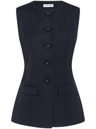Anna Quan haut-veston Bailey en laine - Noir