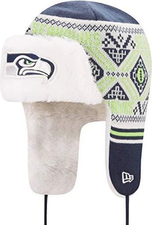 New Era Chapeau dhiver Festive Trapper - Seattle Seahawks