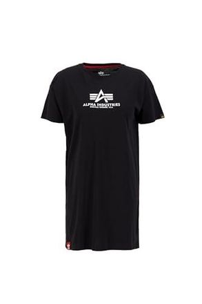 Alpha Industries Alpha Industries Femme Basic Long WMN pour T-Shirt, Noir, M EU