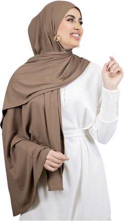 Lamis Hijab HIJAB JERSEY COTÊLÉ CT000 (Marron)
