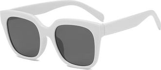 Generic Lunettes De Soleil &Agrave; Monture Large For Hommes Et Femmes, Id&eacute;ales For Les F&ecirc;tes En Ext&eacute;rieur(White)