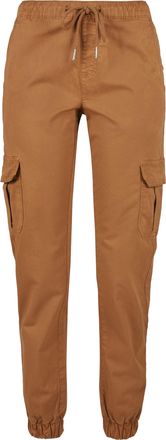 Urban Classics Damen High Waist Cargo Jogging Pants - Jogginghose im Regular Fit mit hohem Bund, Cargotaschen mit Knopfverschluss, Baumwolle mit Stretch f&uuml;r Streetwe