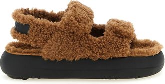 Moon Boot Femme, Chaussures, Brun, Taille: 41 EU Sandales en peau de mouton retourn&eacute;e