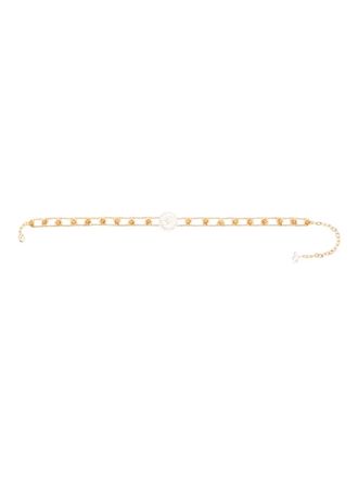 Blumarine Choker mit Rosendetail - Gold
