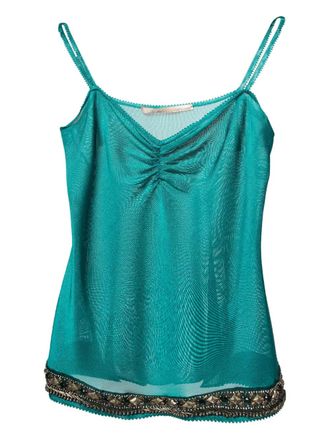 Cavalli débardeur en maille à ornements - Bleu