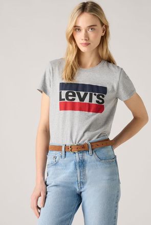 Levi's T Shirt Perfect - Femme - Gris / Heather Grey - 2XS