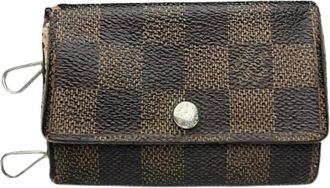 Louis Vuitton unisex, Pre-owned, Brun, Taille: ONE Size Porte-cl&eacute;s en cuir Pre-owned