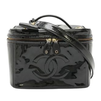 Chanel Pre-owned Patent Leather 2way Bag - - Pre-owned - Damen - Schwarzk - ONE SIZE