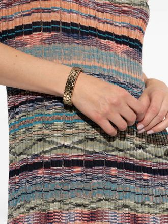 Coach bracelet à logo embossé - Or