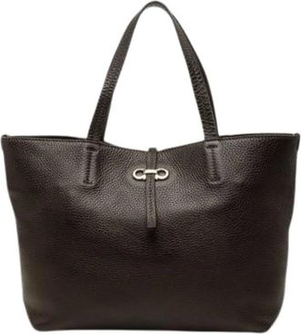 Ferragamo Sac port&eacute; main en cuir Double Gancini Pre-owned - Femme - Pre-owned - Brun - Taille: ONE Size