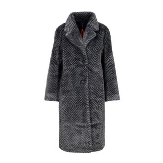 Roberto Ricci Design Kunstpelz Grauer Mantel Kimono Stil - - Coats - Damen - Grau - XS