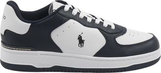 Polo Ralph Lauren Homme, Chaussures, Bleu, Taille: 45 EU Masters Court Leather Baskets