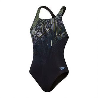 Speedo Damen Schwimmanzug DIGI PLMT MDLT AF BLACK/GREEN