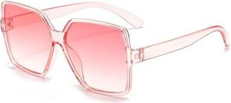 Generic Lunettes De Soleil Carr&eacute;es &Agrave; Grande Monture For Hommes, For Le Sport, Les Vacances En Plein Air(Pink)