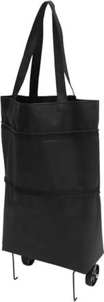 Healifty GALPADA Sac de Courses Pliable &agrave; Roulettes L&eacute;ger et R&eacute;utilisable Chariot de Shopping Portable avec Capacit&eacute; Spacieuse Sac Multifonction pour Courses V
