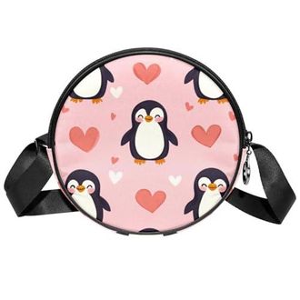 Generic Sac &agrave; bandouli&egrave;re Circle pour femme, petit sac &agrave; bandouli&egrave;re avec fermeture &eacute;clair, bretelles r&eacute;glables, sac &agrave; main rond d&eacute;contract&eacute; pour femmes et fi