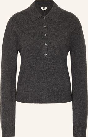 Arket Arket Strick-Poloshirt grau