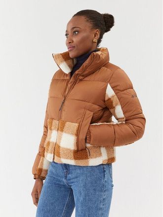 Columbia Winterjacke Leadbetter Point Sherpa Hybrid Braun Regular Fit