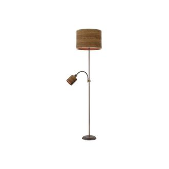 Fabrilamp Fabrilamp - Floor De Living room Armonia 1xe27 1xe14 Brown-dark-wood C/lector 155x40x40 Cm