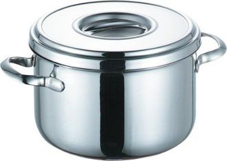 Schulte Ufer Romana i Fleischtopf mit Griffen und Deckel aus Edelstahl in der Farbe Silber 4,5L, Durchmesser: 22cm, 6311-22 i
