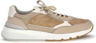 Brunello Cucinelli Sneaker aus Nubuk und Wildleder - - Shoes - Herren - Beige - 40 1/2 EU