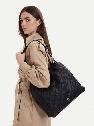 Tommy Hilfiger Handtasche Tommy Hilfiger Th Feminine Tote AW0AW18719 Schwarz
