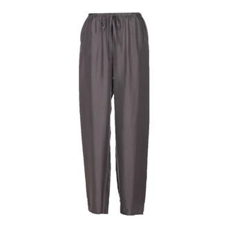 Alysi Femme, Pantalons, Gris, Taille: 40 FR Twill Enzimato Ampio Pantalons