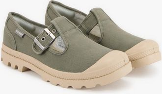 Palladium Chaussures Pampa M-Jane Washed en coton piqu&eacute; m&eacute;lang&eacute;