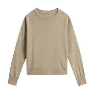 Woolrich Femme, Pulls, Beige, Taille: 42 FR Maille ras du cou