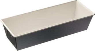 Dr. Oetker 4855 Moule à cake, Moule à gâteau, Moule à gâteau rectangulaire, Moule en céramique, Cake, Acier inoxydable, Céramique, Crème, Gris anthracite, 30 cm 