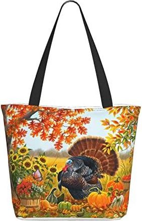 AOOEDM Thanksgiving Turkeys-1 Ladies Shopping Bag 13x11x7in.Le cadeau parfait pour la Saint-Valentin.Cest de la Saint-Valentin pour maman, fille, &eacute;pouse, etc