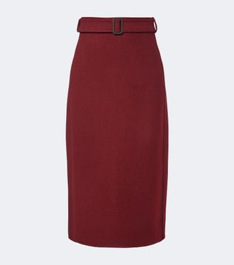 Max Mara Bleistiftrock aus Schurwolle