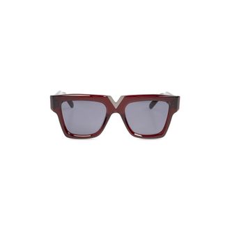 Valentino Garavani Square-Frame Metal Sonnenbrillen - - Accessories - Damen - Rot - ONE SIZE