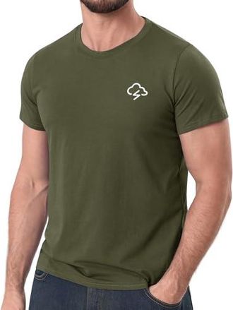 iClosam T-Shirt Homme imprim&eacute; &eacute;l&eacute;gant T-Shirts &agrave; Manches Courtes pour Homme T Shirts &agrave; col Rond Coton, id&eacute;al pour l&eacute;t&eacute; Coupe Classique