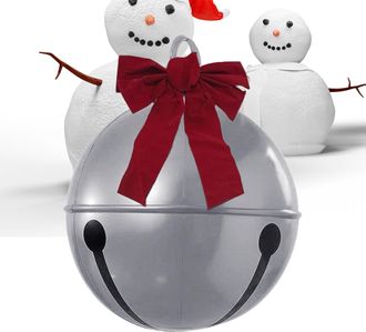 Generic Aufblasbare Weihnachtsdekorationen - Glockenball mit Schleife | Wetterfeste Outdoor-Dekoration | F&uuml;r Rasen, Hof, Wohnzimmer, Schlafzimmer, Garten, Ter