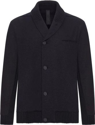 Transit Par-Such Homme, Pulls, Noir, Taille: L Shawl Collar Cardigan