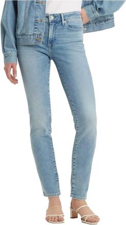 Levi's Femme, Jeans, Bleu, Taille: W30 L28 712 Jean Slim &agrave; Poches Passepoil&eacute;es