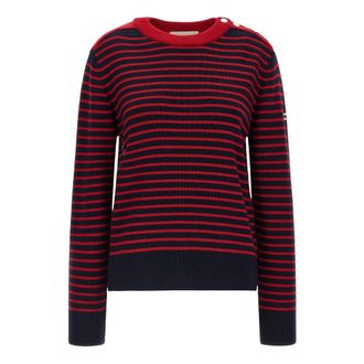 Ami Sailor-Sweater mit Rundhalsausschnitt - - Knitwear - Damen - Mehrfarbig - S