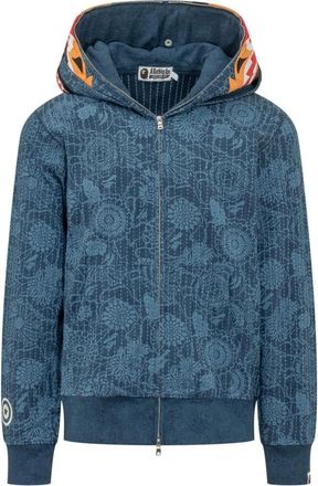 A Bathing Ape A Bathing Ape, Homme, Sweatshirts et sweats &agrave; capuche, Bleu, Taille: L Japanese Zip Sweat &agrave; capuche