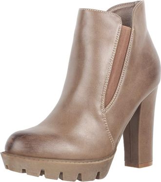 Elara Damen Stiefelette Ankle Boots Chunkyrayan EL900 Khaki-39