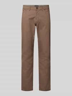 Christian Berg Straight Fit Hose mit Strukturmuster